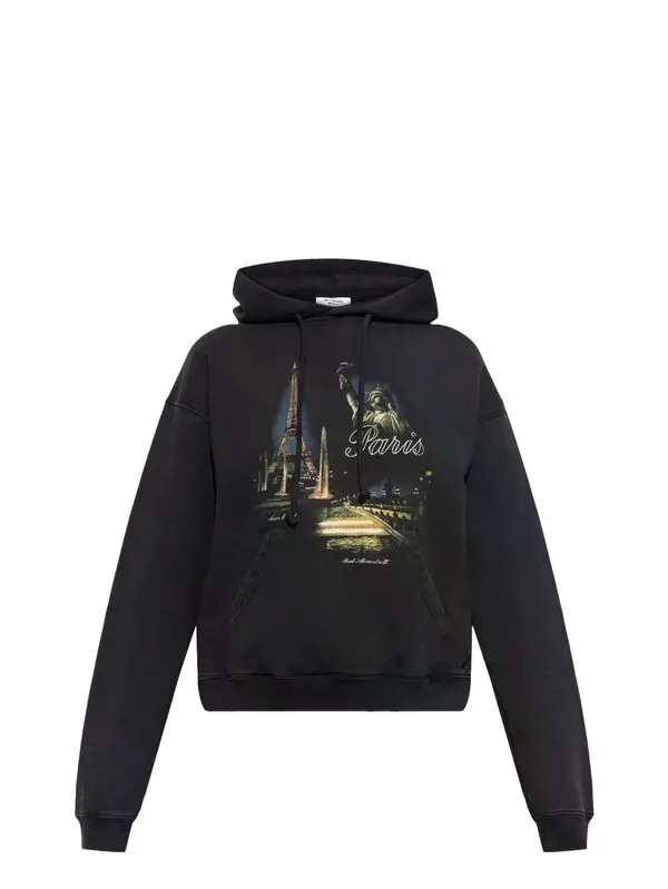 Vetements Printed Hoodie - Black