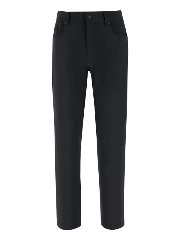 Boggi Milano Stretch Elastic Waistband Trousers - Black