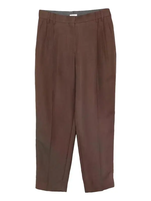 Brunello Cucinelli Pleated Trousers - Brown