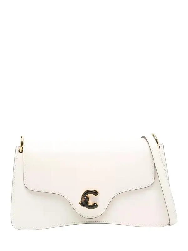 COCCINELLE Small C-me Logo Crossbody Bag - White