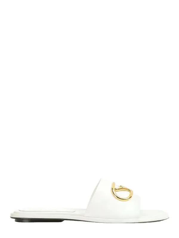 SERGIO ROSSI Logo-plaque Sandals - White