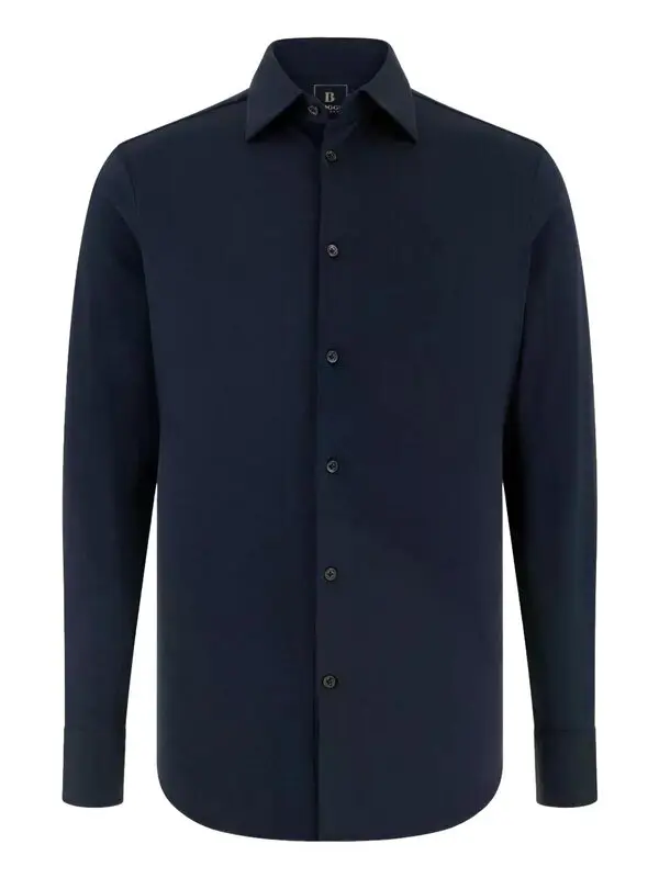 Boggi Milano New York Collar Polo Shirt - Blue