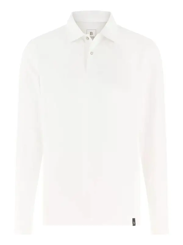 Boggi Milano Piqué Appliqué Polo Shirt - White