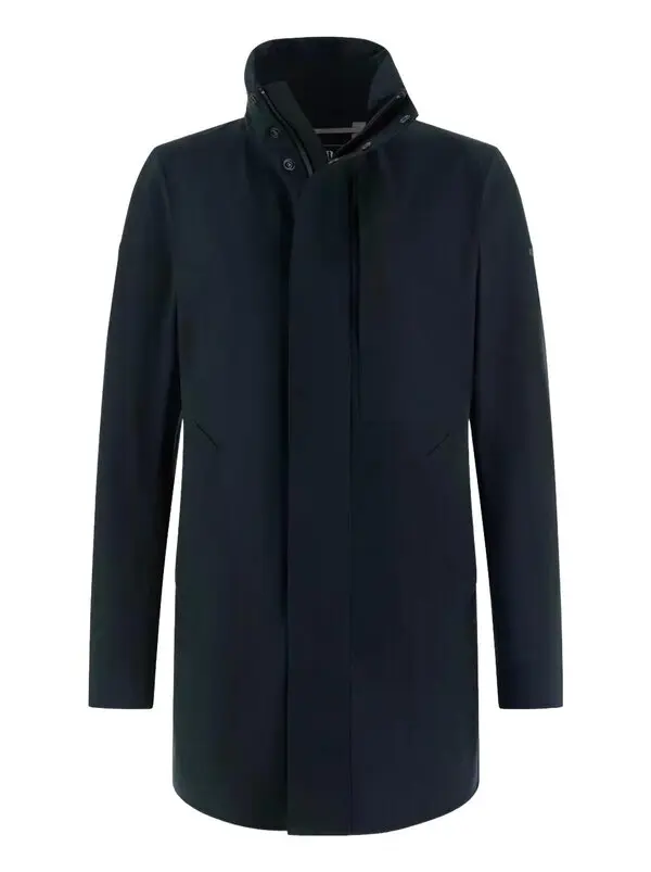 Boggi Milano Technical Patch Car Coat - Blue