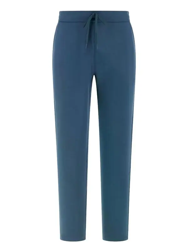 Boggi Milano Drawstring Patch Pocket Track Pants - Blue