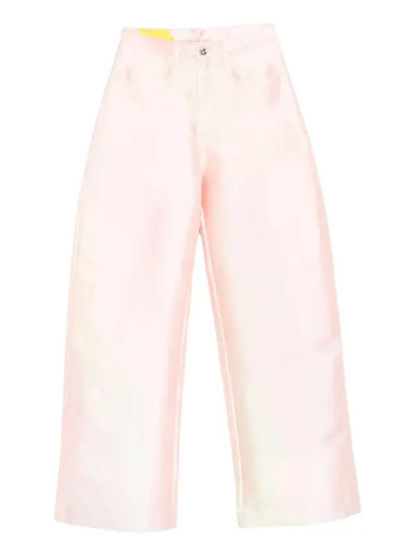MARQUES' ALMEIDA Satin Wide Leg Trousers - Pink