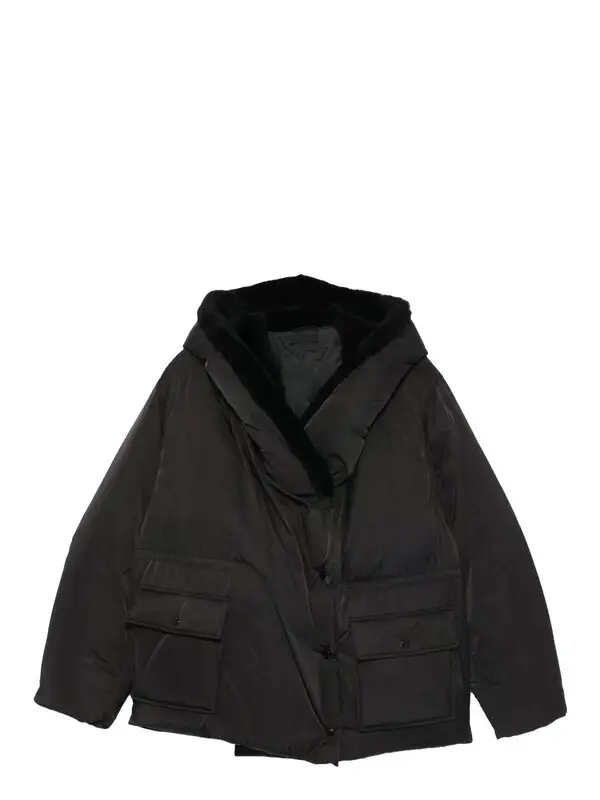 TOTEME Cinched Puffer Jacket - Black