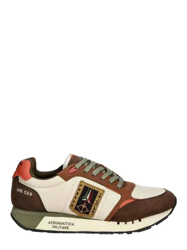 AERONAUTICA MILITARE Embroidered Sneakers - Neutrals
