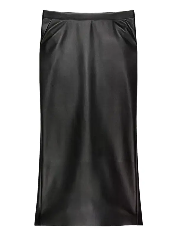 Givenchy Mid-length Nappa Leather Skirt - Black