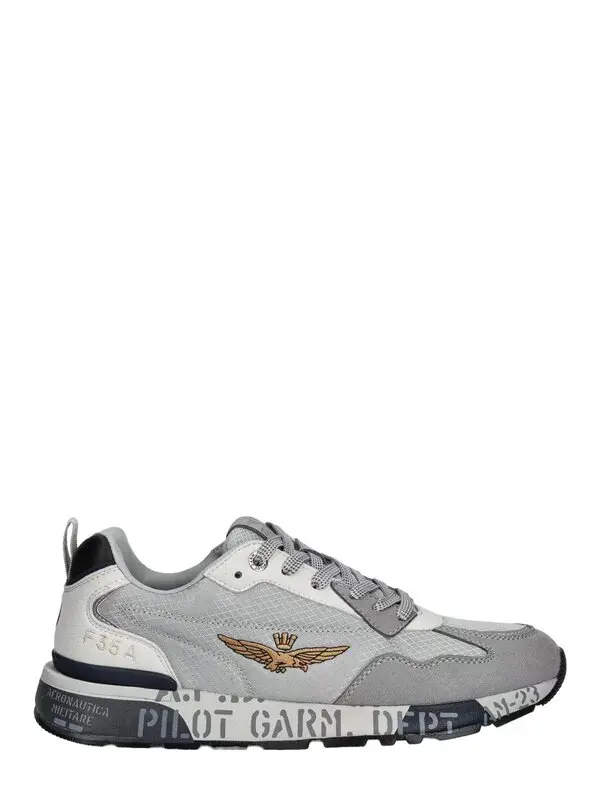 AERONAUTICA MILITARE Logo Detail Sneakers - Grey