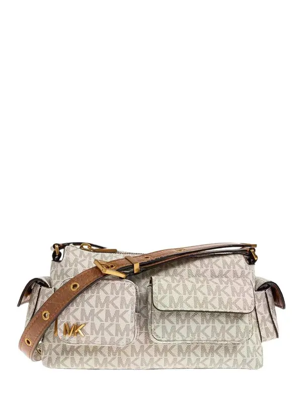 Michael Kors Monogram-pattern Shoulder Bag - Neutrals