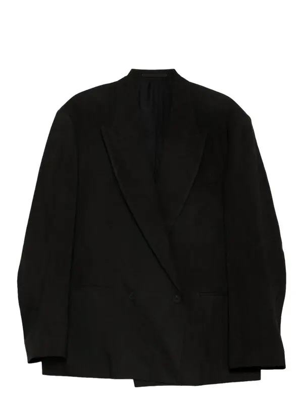 Studio Nicholson Double-breasted Blazer - Black