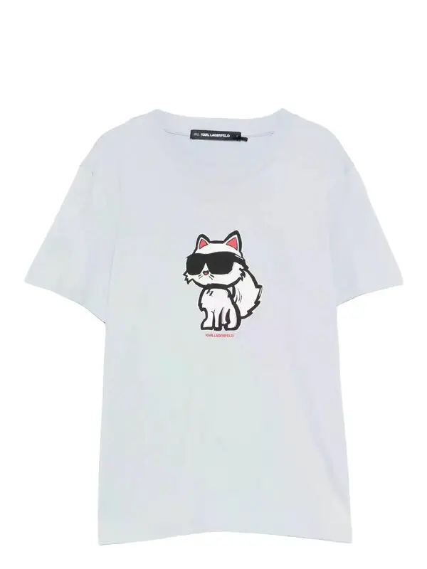 Karl Lagerfeld Ikon Sketch Choupette T-shirt - Blue