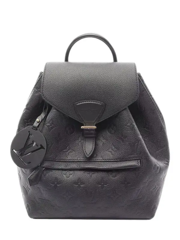 LOUIS VUITTON 2010-2025 Monogram Empreinte Montsouris Pm Backpack - Black