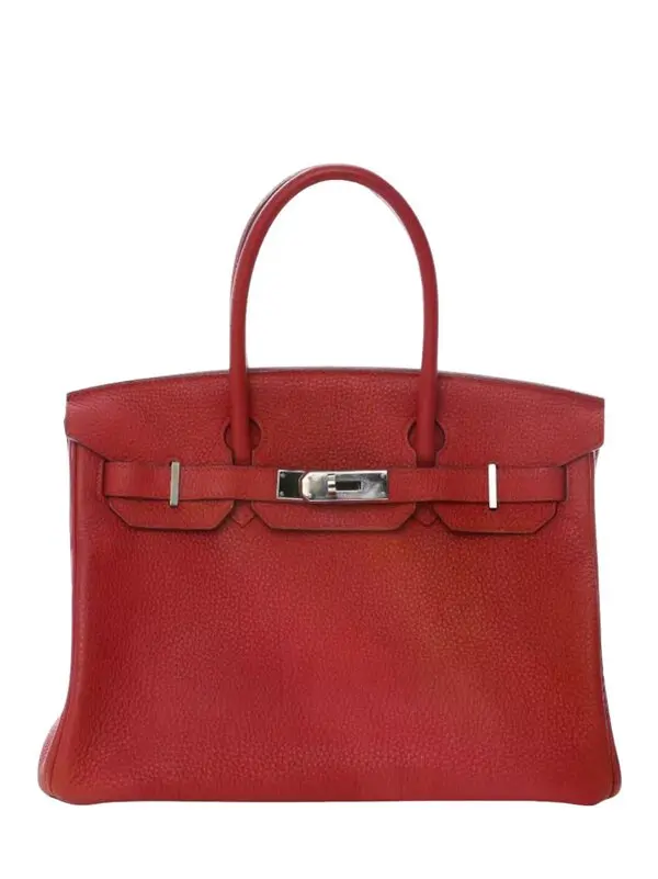 Hermès 2013 Togo Birkin Retourne 30 Handbag - Red