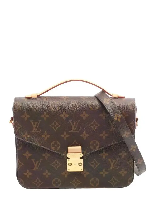LOUIS VUITTON 2017 Monogram Pochette Metis Satchel - Brown