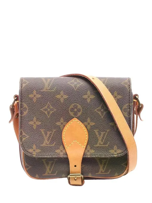 LOUIS VUITTON 1989 Monogram Cartouchiere Pm Crossbody Bag - Brown