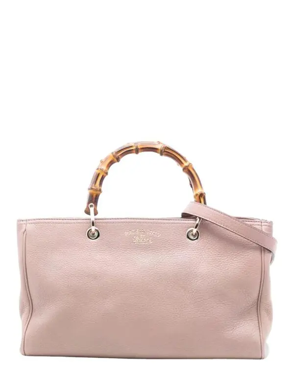 Gucci Medium Bamboo Shopper Satchel - Pink