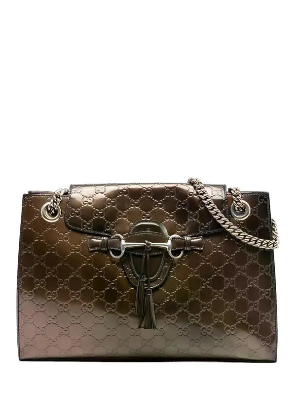 Gucci Large Sissima Emily Shoulder Bag - Brown
