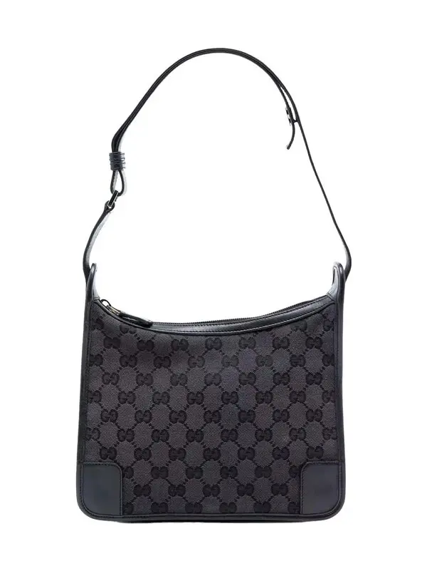 Gucci Gg Canvas Shoulder Bag - Grey