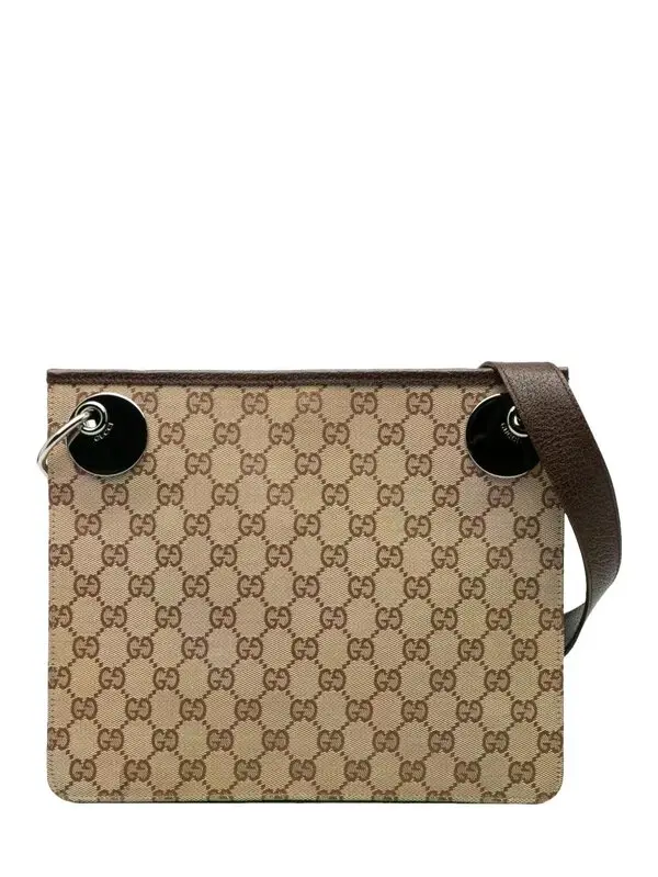Gucci Gg Canvas Eclipse Crossbody Bag - Brown