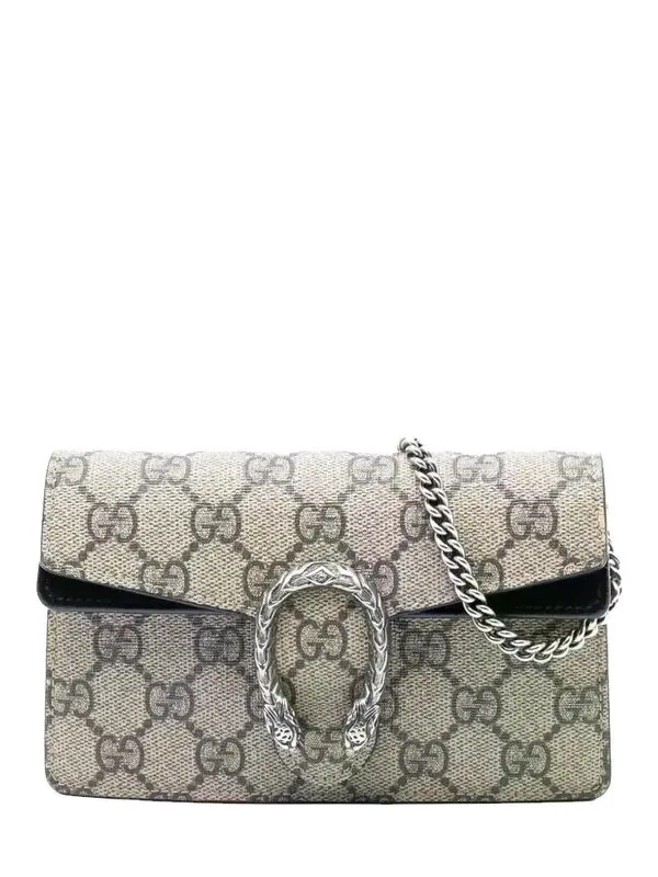 Gucci Mini Gg Supreme Dionysus Crossbody Bag - Brown