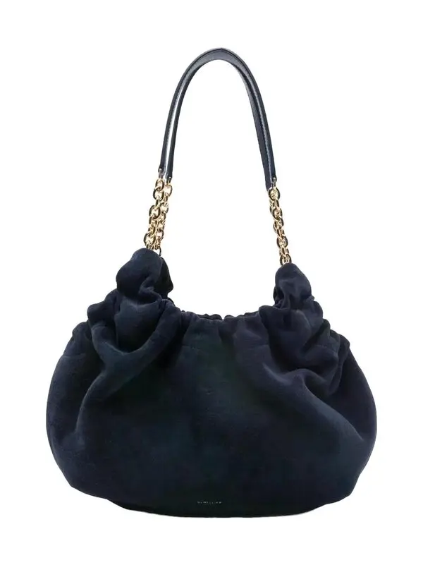DEMELLIER Midi Miami Suede Shoulder Bag - Blue