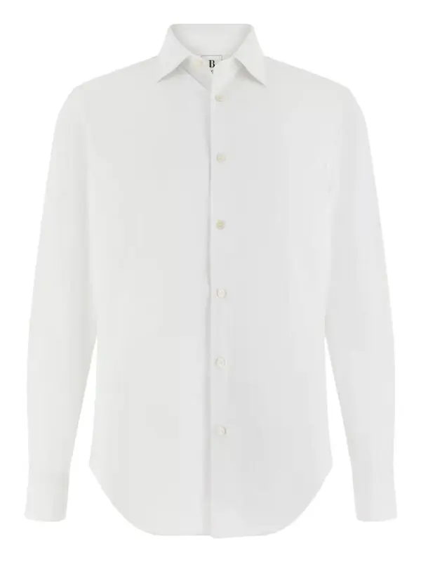 Boggi Milano Slim Fit Tokyo-collar Shirt - White