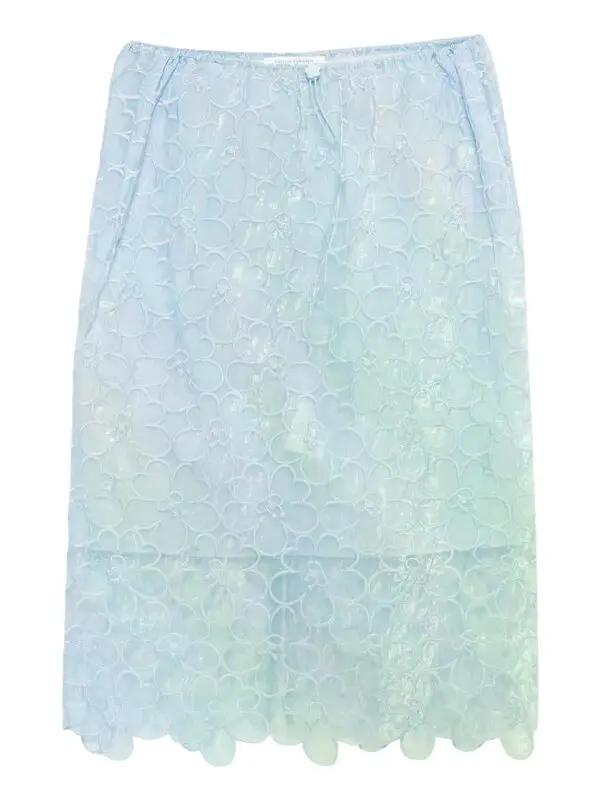 Cecilie Bahnsen Bria Midi Skirt - Blue