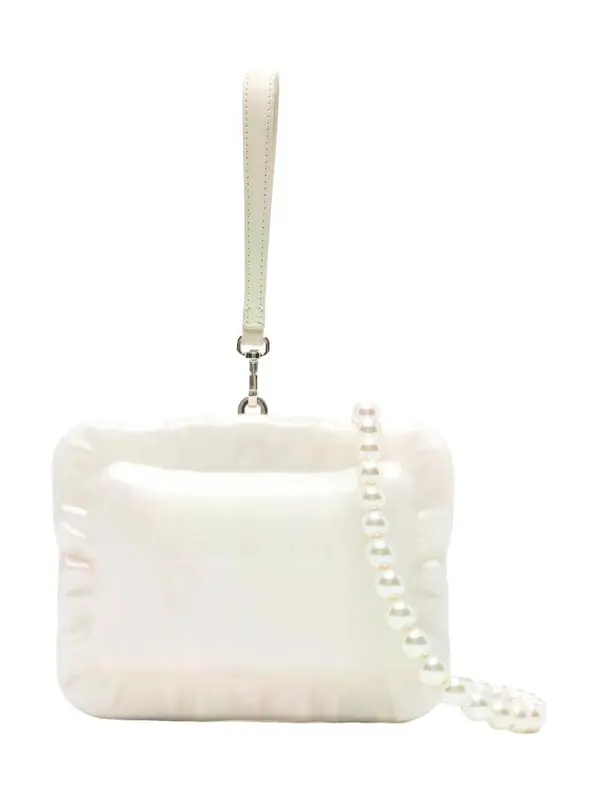 Simone Rocha Pearl Pillowcase Clutch - White