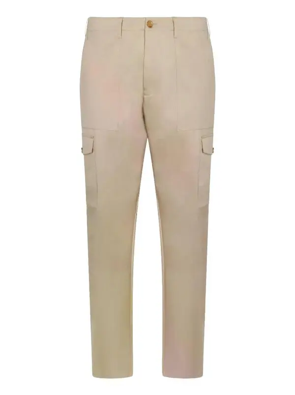 Etro Button-fastening Cargo Trousers - Neutrals