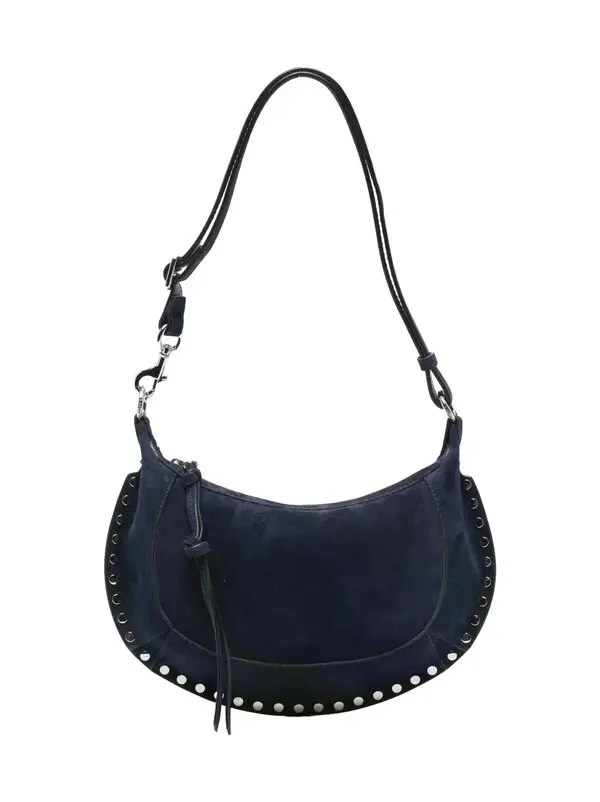 Isabel Marant Oskan Moon Studded Shoulder Bag - Blue