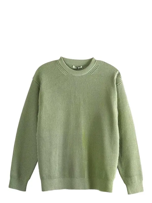 Auralee Ribbed Knitwear - Green