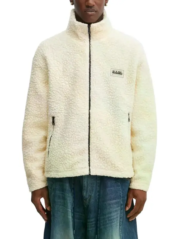 NAPAPIJRI X Martine Rose Zip Logto-patch Sweatshirt - Neutrals