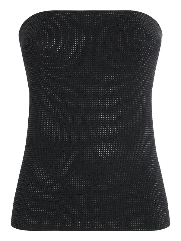 Wolford Embellished Liquid Fatal Tube Top - Black