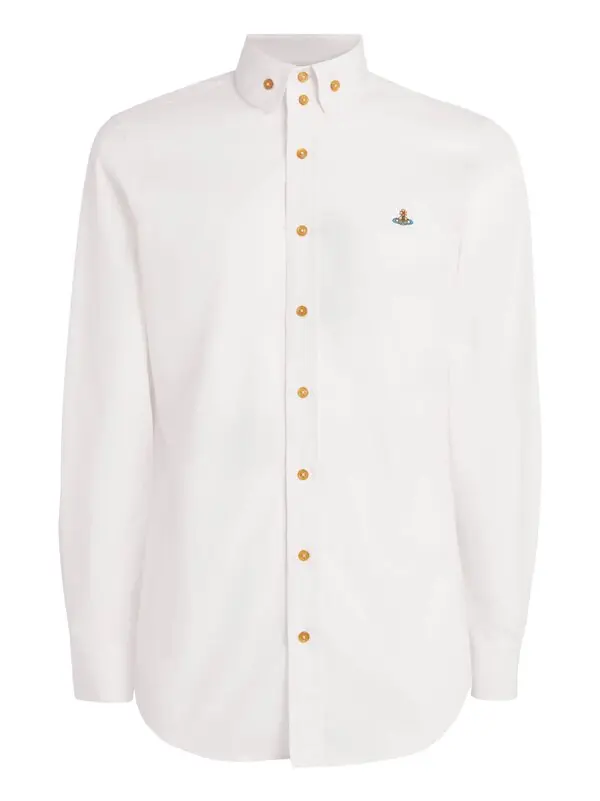 VIVIENNE WESTWOOD Cotton 2-button Krall Shirt - White