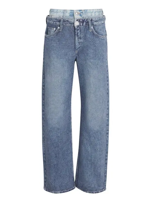 Rag & Bone Miramar Logan Straight Jeans - Blue