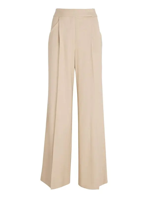 Veronica Beard Marbeau Wide-leg Trousers - Beige