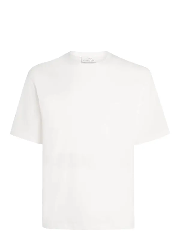 Studio Nicholson Cotton Bric T-shirt - White