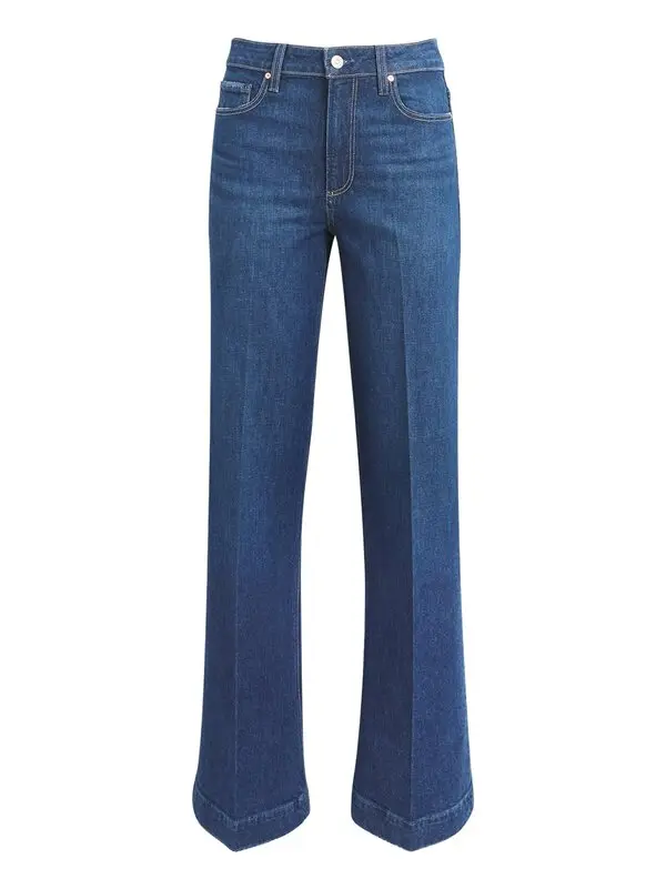 Paige Leenah Wide-leg Jeans - Blue