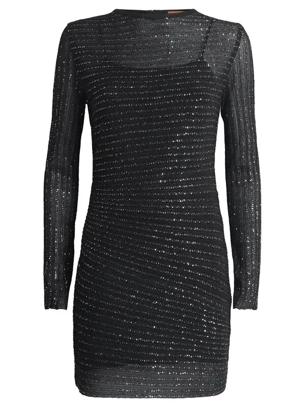 Missoni Sequinned Mini Dress - Black