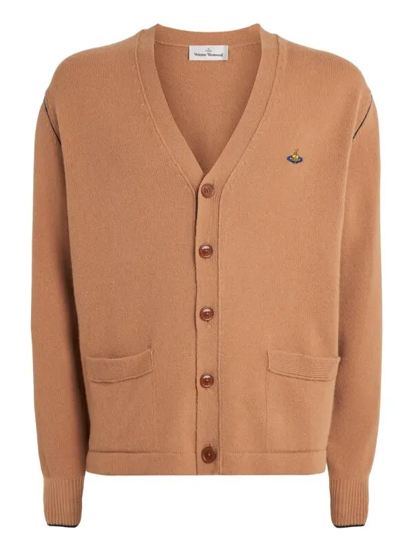 VIVIENNE WESTWOOD Wool-cashmere Alex Cardigan - Beige