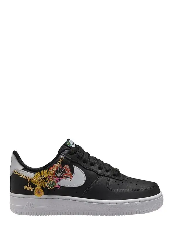 Nike Air Force 1 Low Premium Sneakers - Black/white/metallic Gold