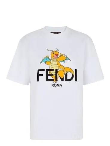 Fendi X Fragment X Pokemon Dragonite T-shirt - White