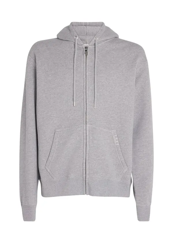JW Anderson Cotton Zip-up Hoodie - Navy