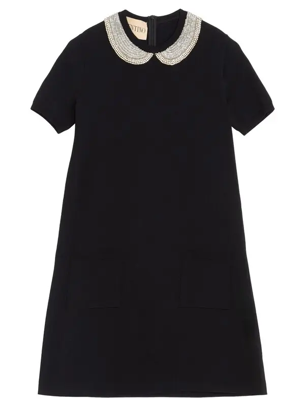 Valentino Garavani Embellished Mini Dress - Black