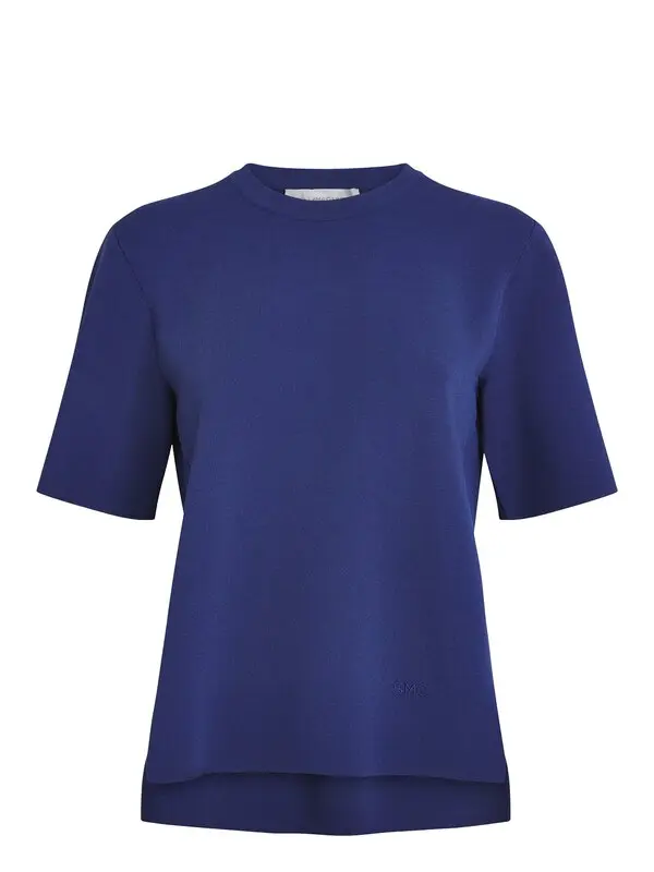 Stella McCartney Compact Knit T-shirt - Navy