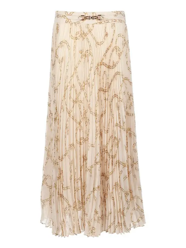 Zimmermann Pleated Sunray Skirt - Ivory