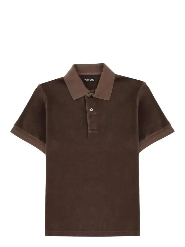TOM FORD Sweat Polo - Brown