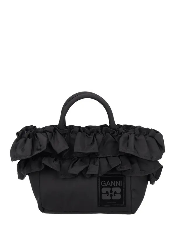 GANNI Logo Bag - Black